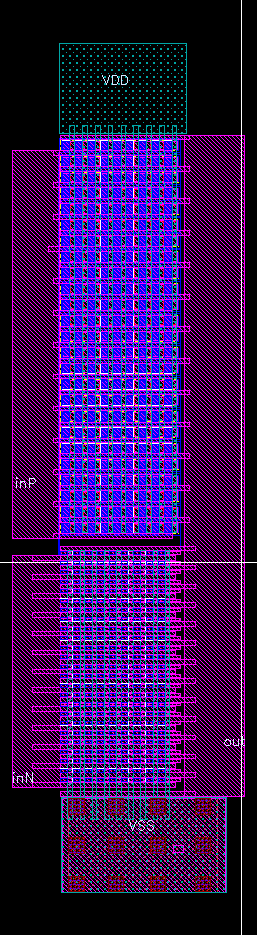 Fig. 13: Output stage layout