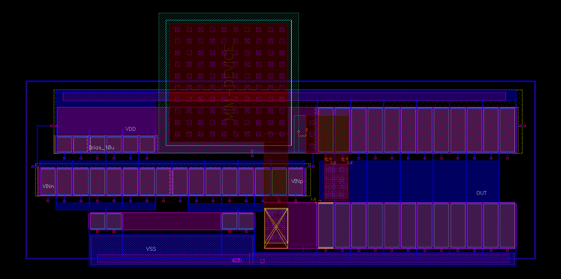 Fig. 1: Two Stage OTA Schematic