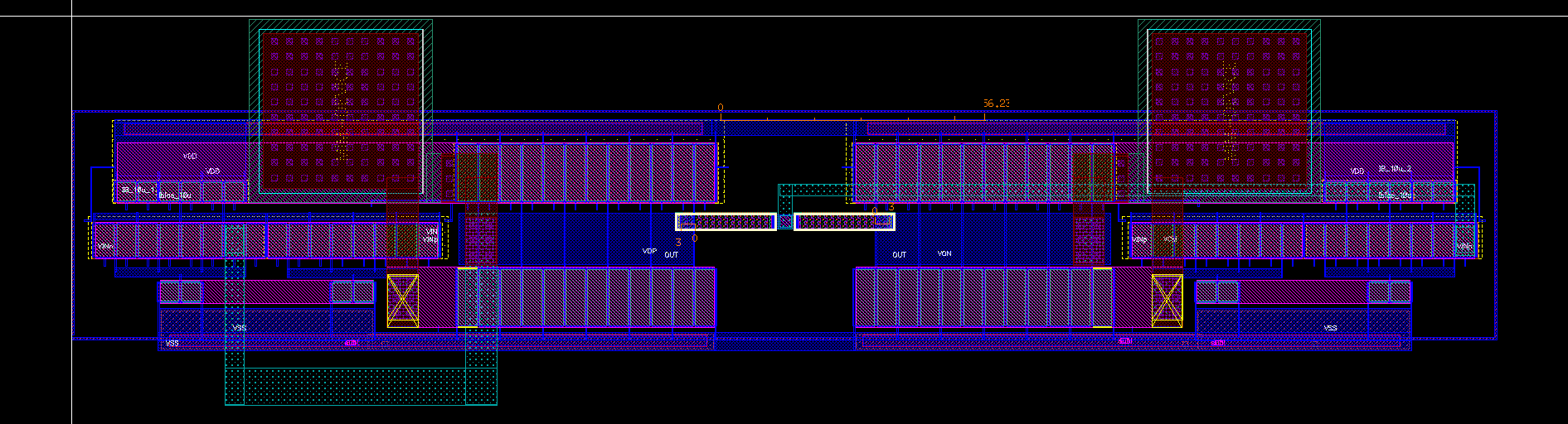 Fig. 4: Single-ended to differential converter schematic