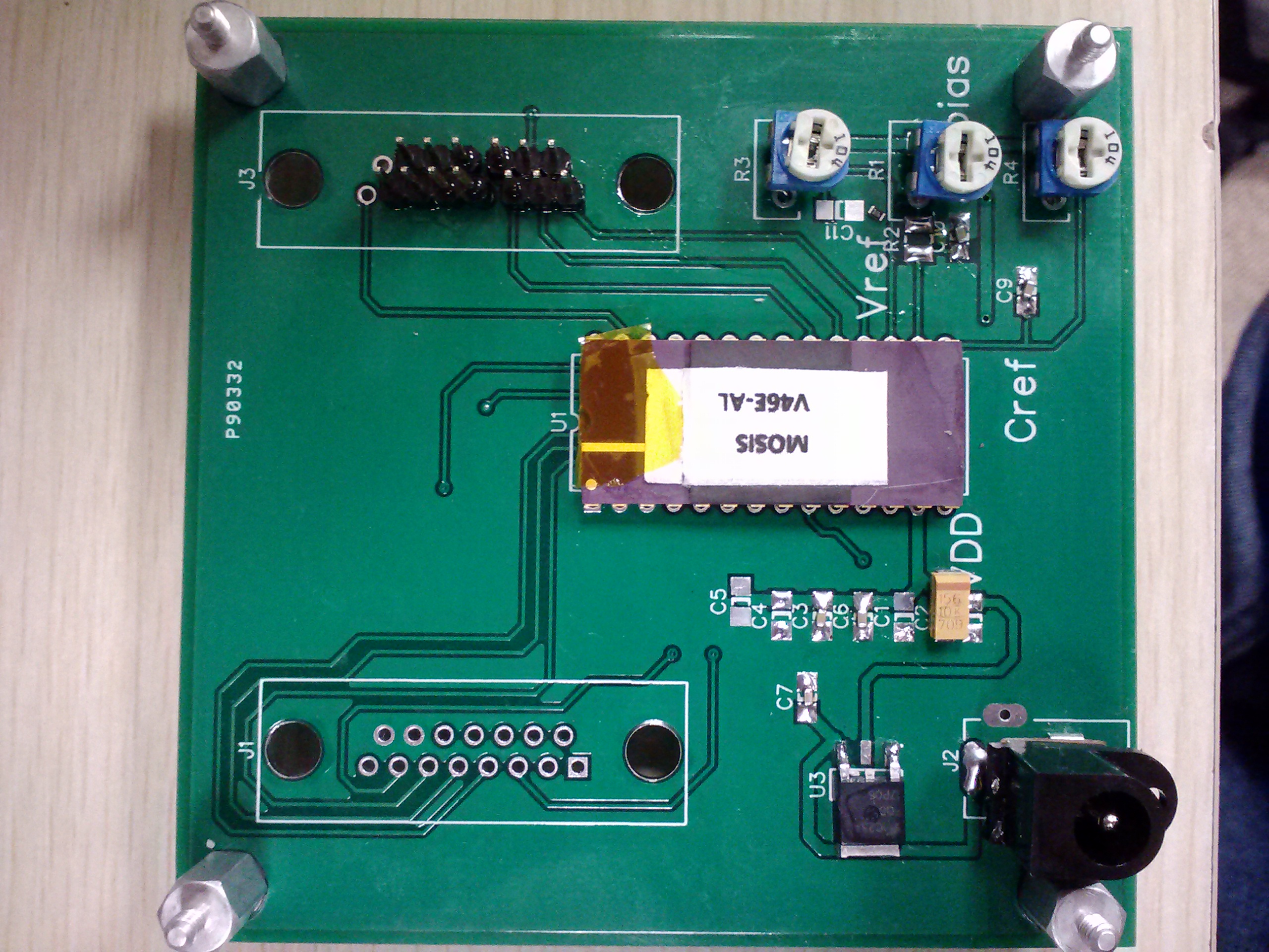 Fig. 3: Photo of the final, populated PCB