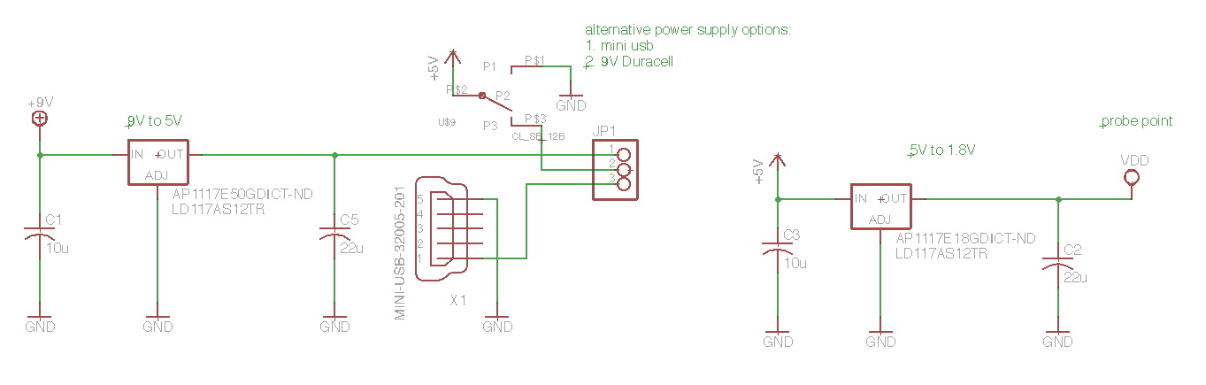 Selection of the power sources is done by the shunt connection next to ...