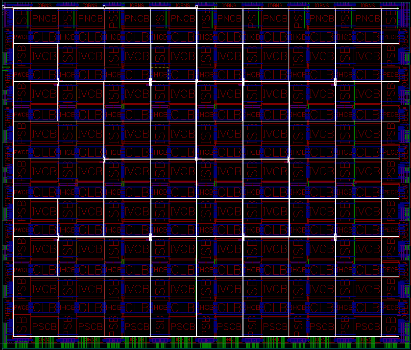 Fig.12 Clock H-tree with grid circuitry