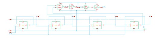 Fig. 8:0-5 counter with reset layout