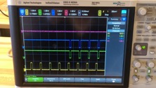 Fig. 2: Waveforms showing unit second increment from 0 to 1. Yellow ...