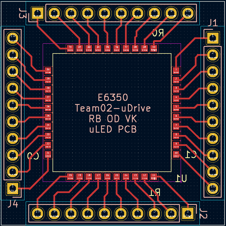 Figure 3 - microLED Breakout Board PCB