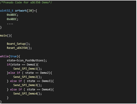 Listing 1 - Psuedo Demo Code