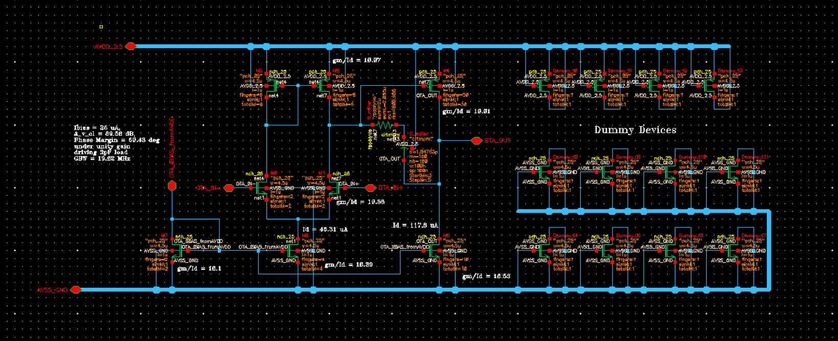 Fig. 4: OTA schematic