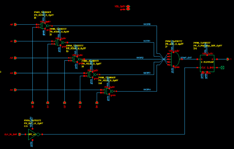 Figure 2. Digital Comparator schematic.
