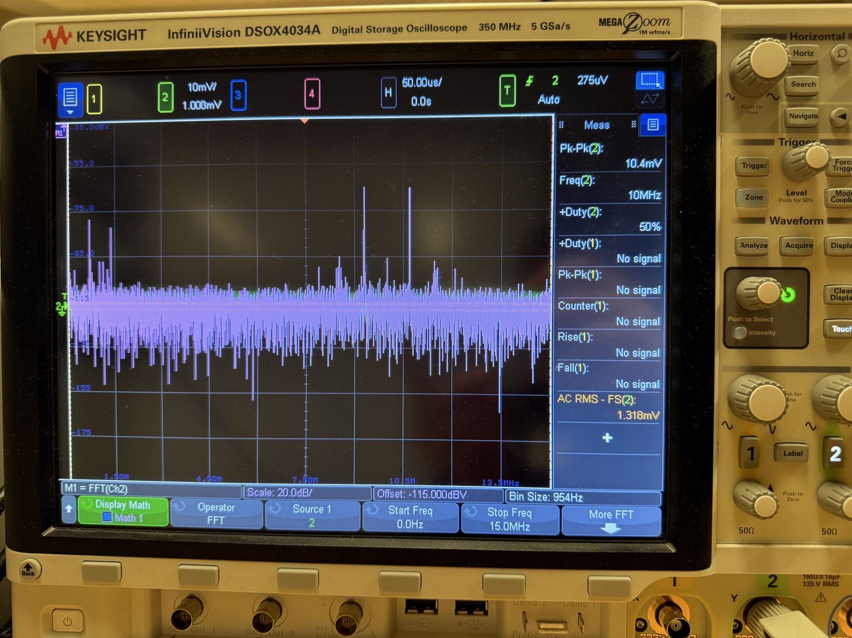 Mixer Output FFT Result