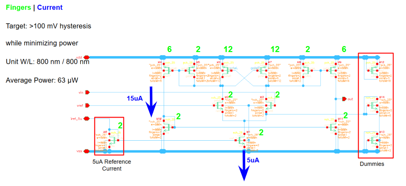 Comparator Schematic