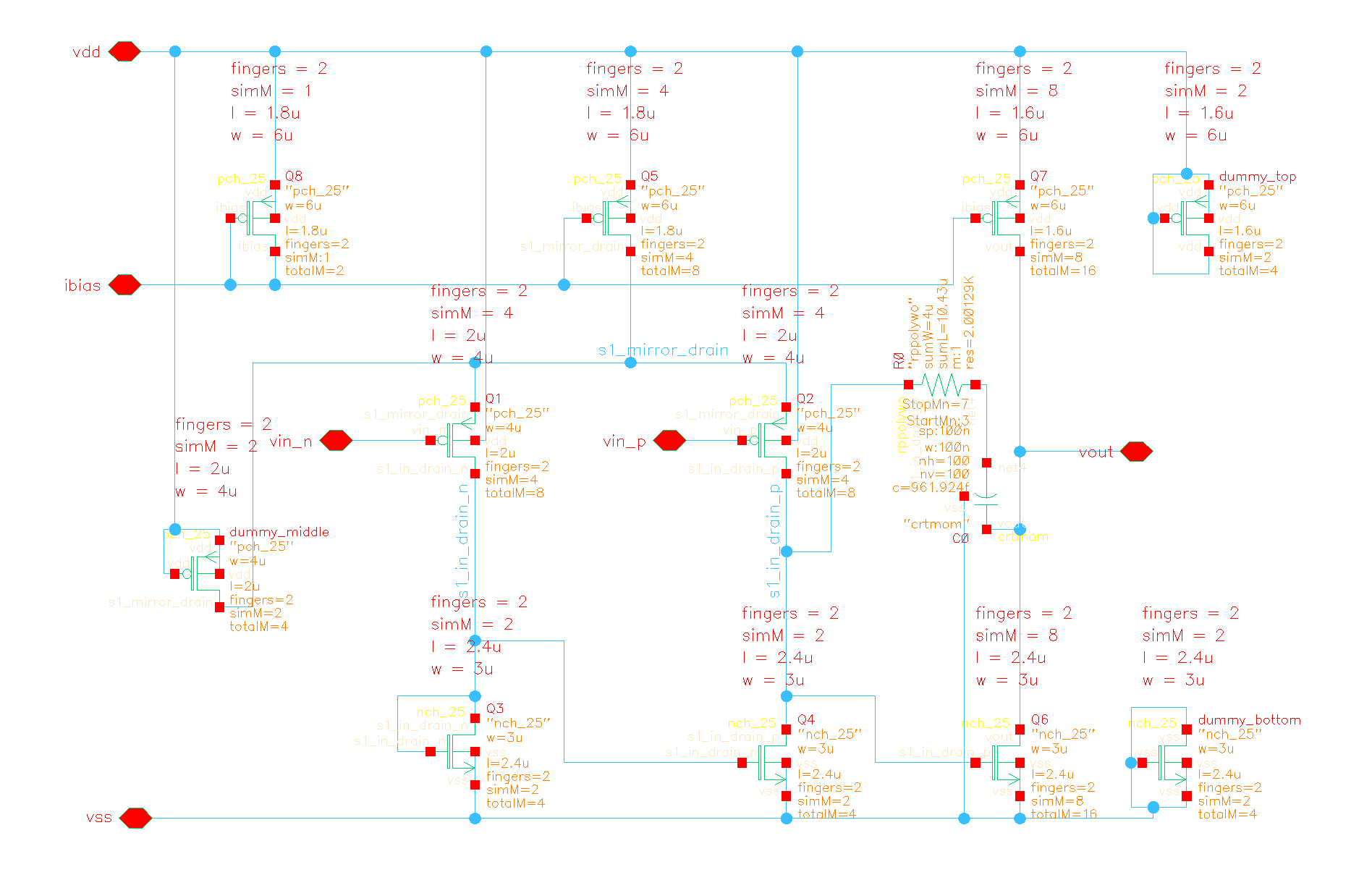 Mixer OTA Schematic