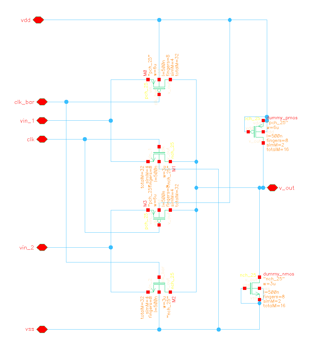 Mixer Transmission Gate Schematic