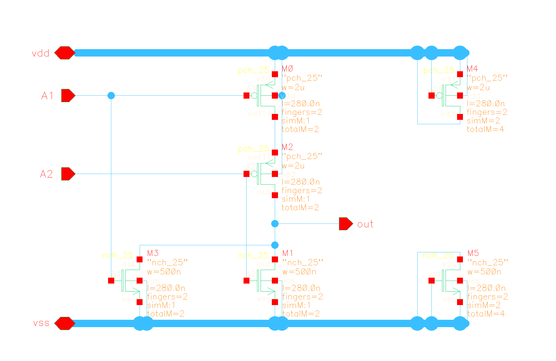 NOR Gate of SR Latch
