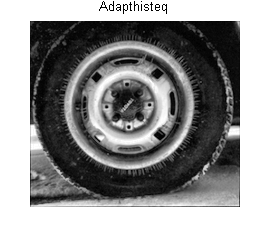 figure, imshow(tire_histeq);title( 'Histeq' );figure, imshow(tire ...